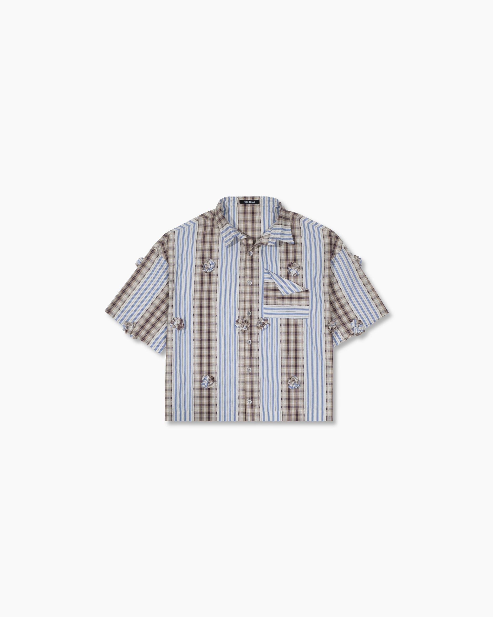 Box Polo Plaid - Sky