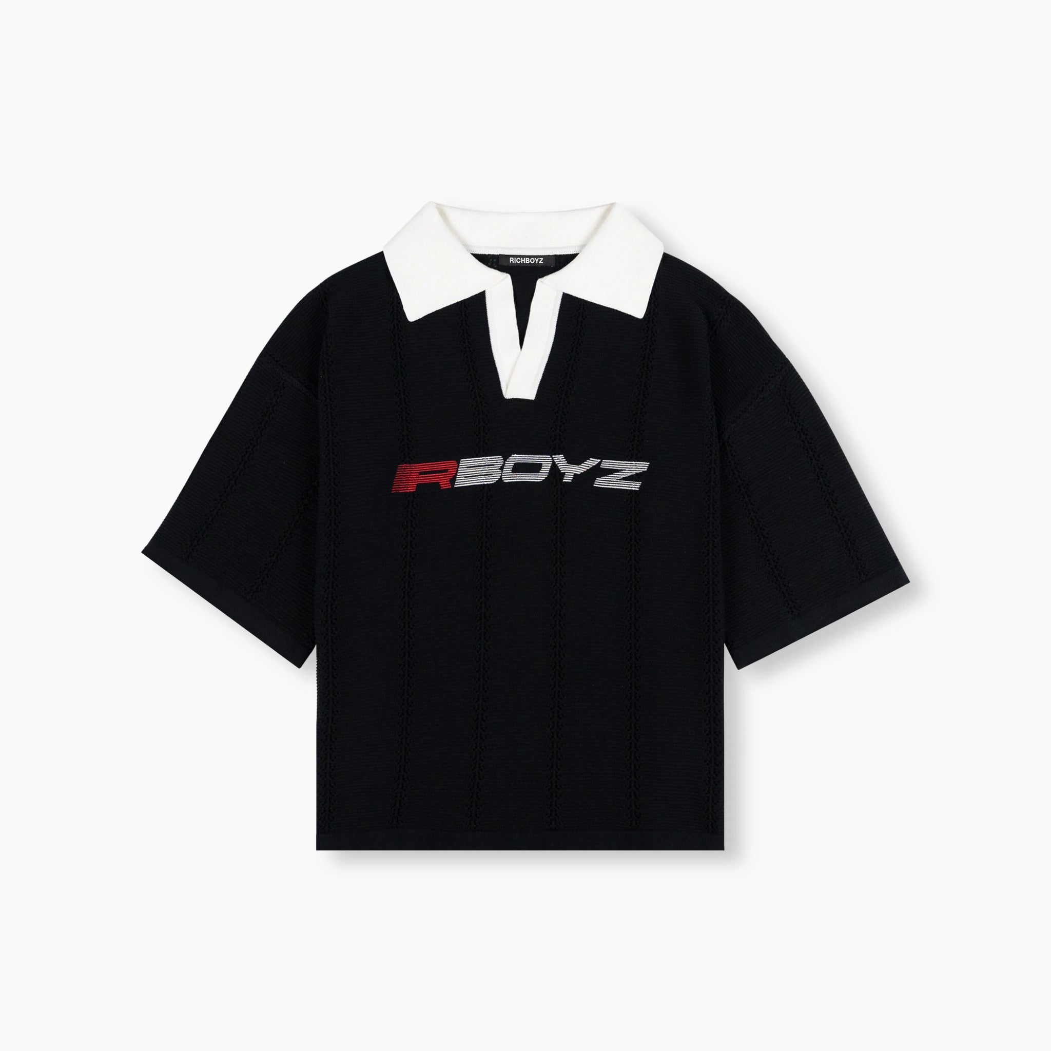 Knitted Polo - Black
