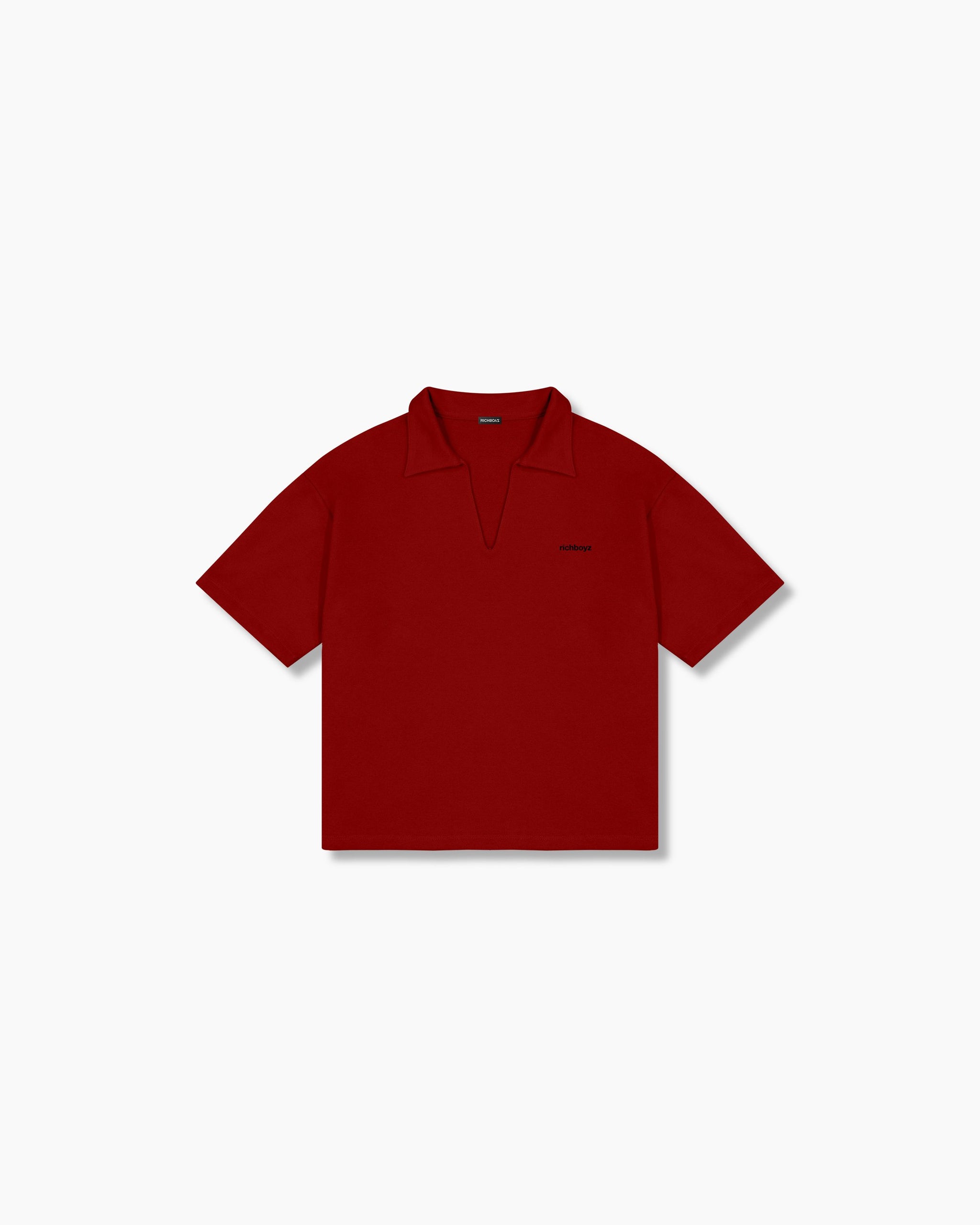 Pique Polo Shirt - Chili Red